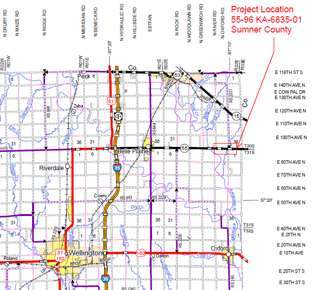 KDOT: Survey Work To Begin Next Week For K-55 Bridges – Cowley Post